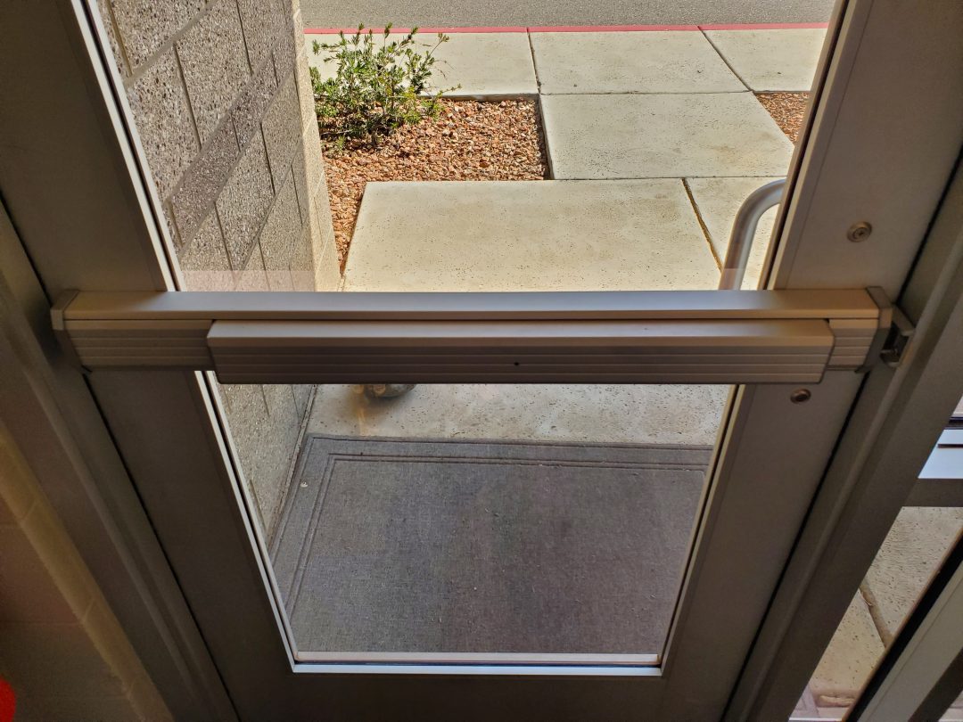 Repaired the dogging function on a CRL Jackson 1295 Exit Device ...